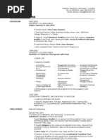 LCVP Sample CV | PDF | Behavior Modification | Learning