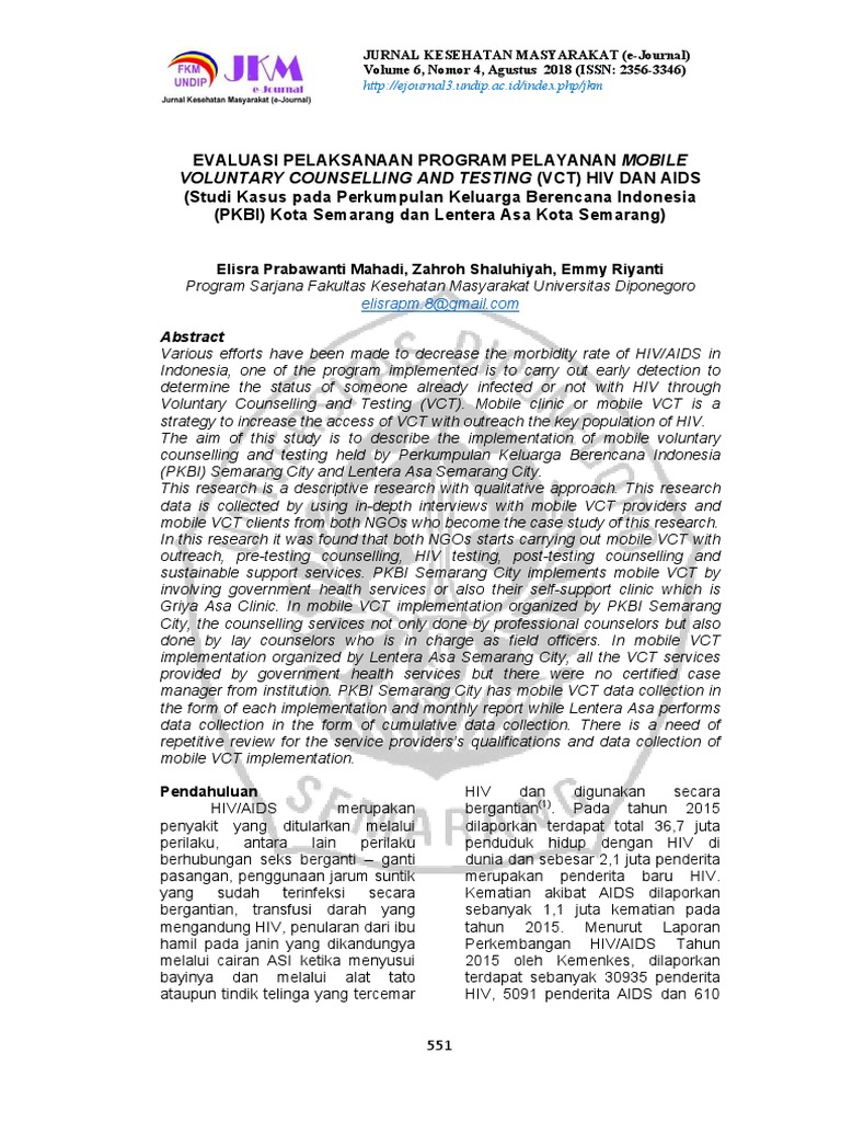 Voluntary Counselling and Testing (VCT) Hiv Dan Aids | PDF | Medical ...