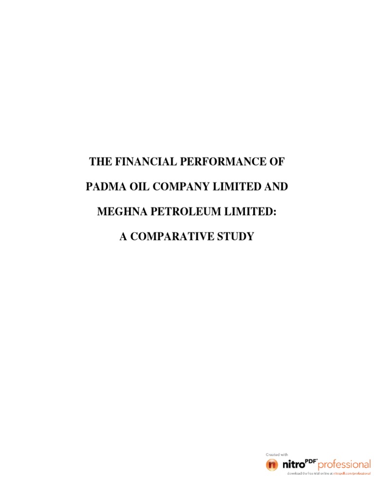 Comparison of Financial Performance of Two Public Limited Company | PDF ...