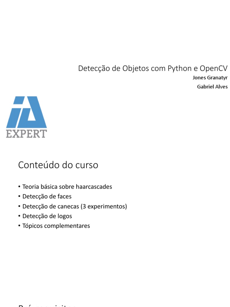 Detecção De Objetos Com Python E Opencv Pdf Imagem Python Linguagem De Programação