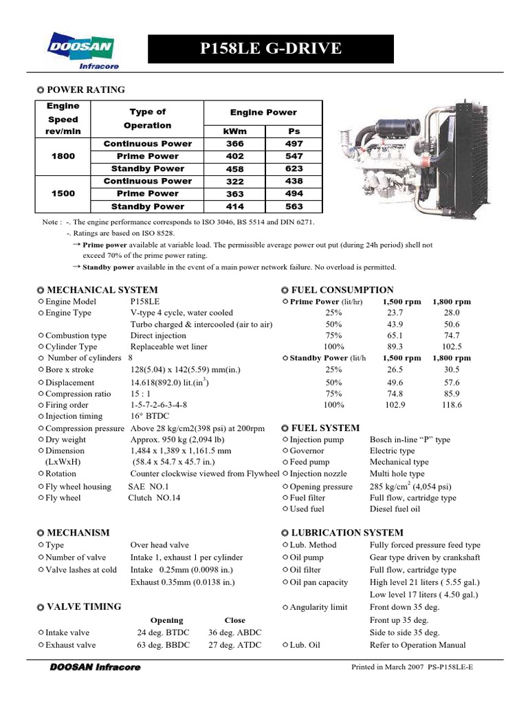 Data Sheet SDMO D400 | PDF | Engines | Pump
