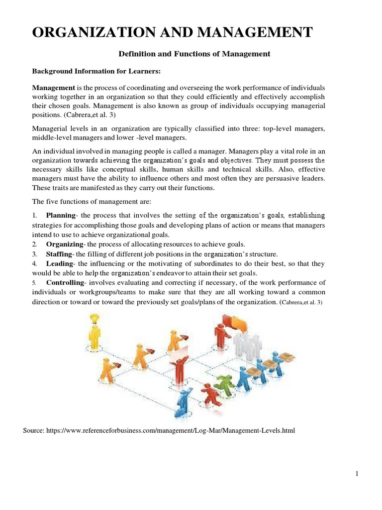 Organization and Management | Download Free PDF | Swot Analysis ...