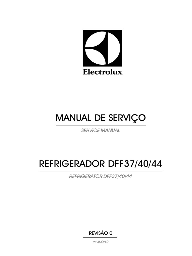 Refrigerador DFF37 DFF40 DFF44 Rev0 | PDF | Geladeira | Equipamento