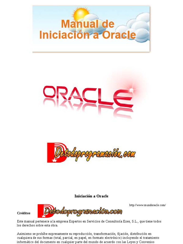2 - Manual de Iniciación A Oracle Conceptos para El Estudiante | Descargar gratis PDF | SQL | Pl ...
