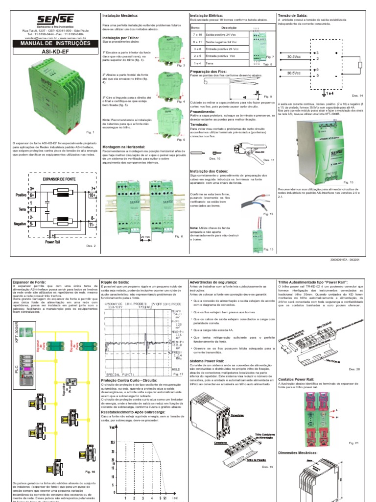 Manual de Instalação do Expansor ASI-KD-EF | PDF | Rede elétrica ...