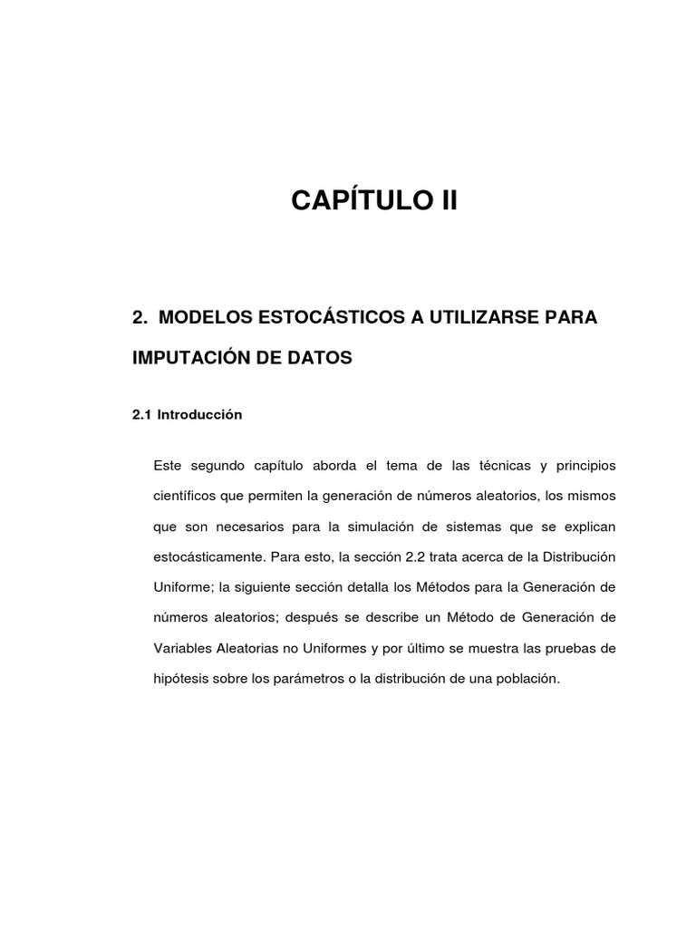 Generación de Números Pseudoaleatorios y Pruebas Estadísticas | PDF ...