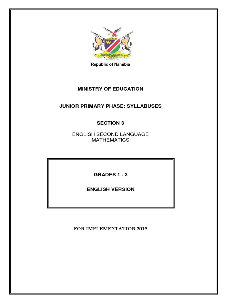 JP Syllabuses Section3-Math, SL (English) Mar.2015 | PDF | Second Language Acquisition | Learning