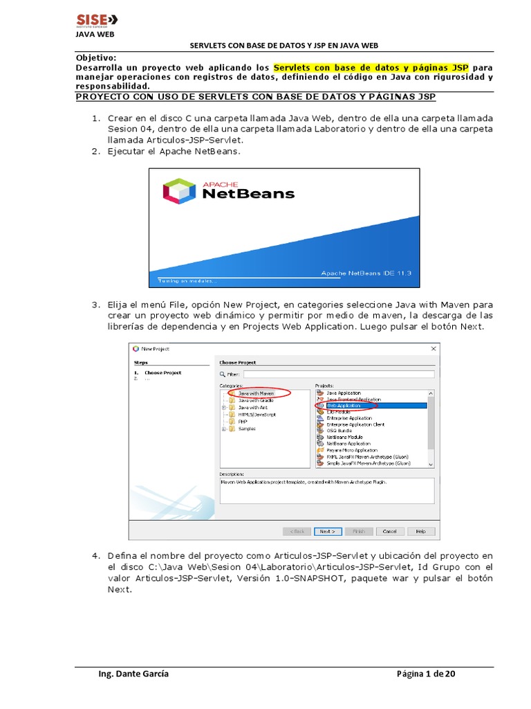 Proyecto Con Servlets BD JSP | PDF | Java (lenguaje de programación) | Software web
