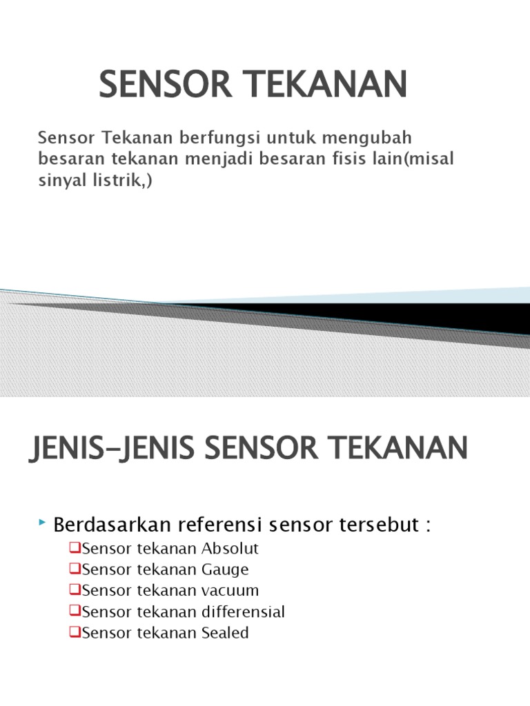 Jenis dan Prinsip Kerja Sensor Tekanan Piezoelektrik | PDF