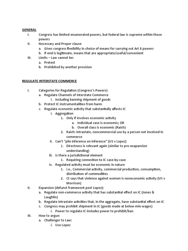 Con Law Cheat Sheet (Judicial Tests) | PDF | Strict Scrutiny | Commerce ...