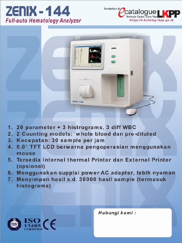 ZENIX ZN-144 Brosur & Spesifikasi | PDF