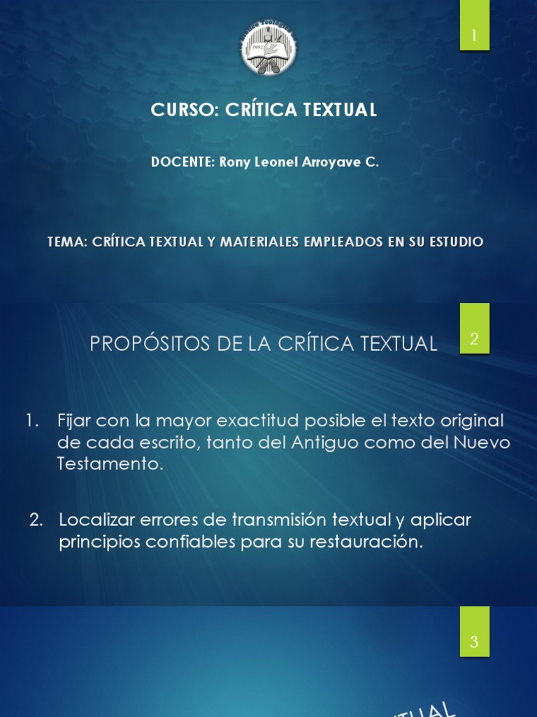 Razones para La Crítica Textual | PDF