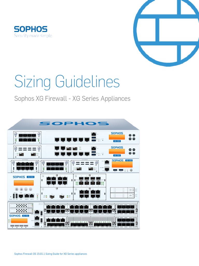 Sophos XG Series Sizing Guide Sgna | PDF | Firewall (Computing) | Computer Network