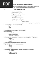 Reading Materials For Grade 3 Filipino Chrismark | PDF