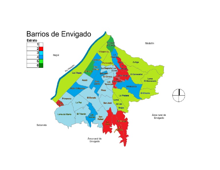 Mapa de Barrios de Envigado | PDF