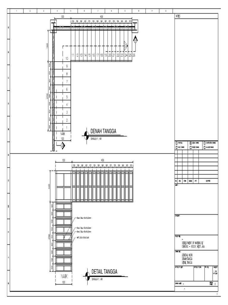 1.denah Tangga | PDF