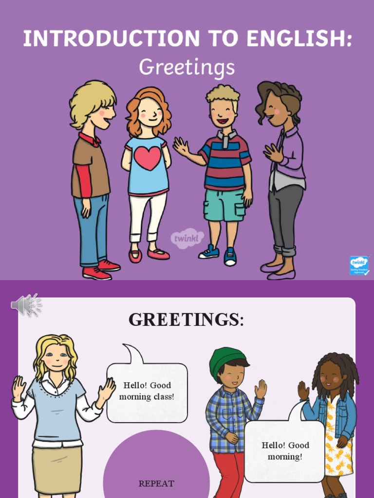 Forme de Salut in Limba Engleza-Powerpoint Audio | PDF