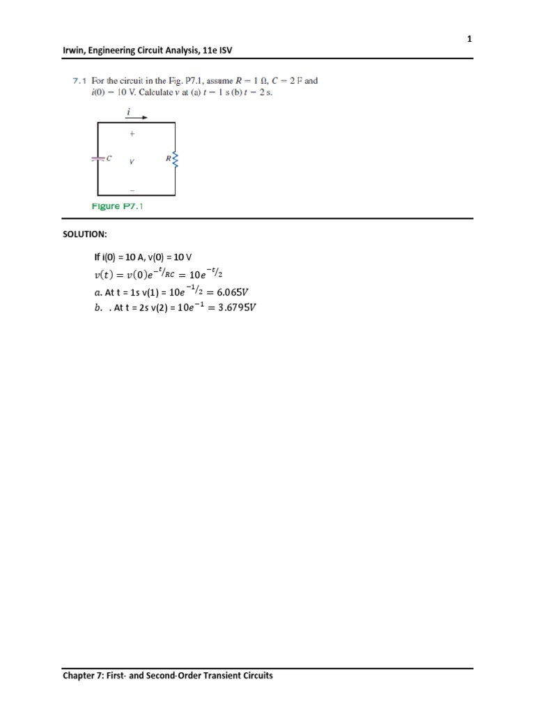 CH 07 | PDF | Electrical Network | Capacitor
