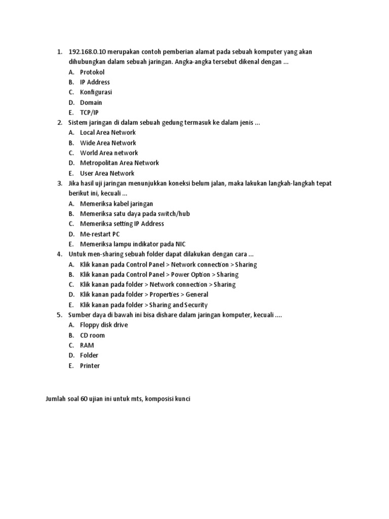 Soal File Sharing | PDF