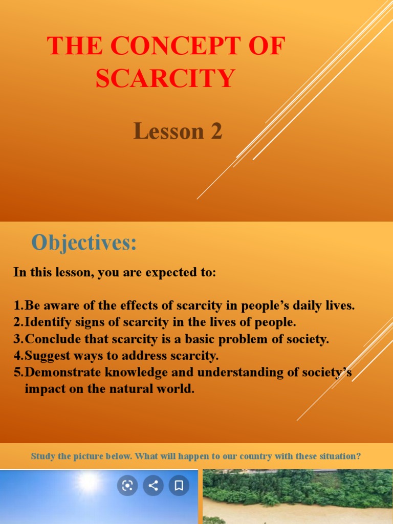 Economics Lesson 2 A | PDF | Resource | Economics