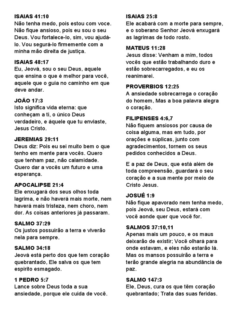 40 Textos para Telefones | PDF | Deus | Oração do Senhor