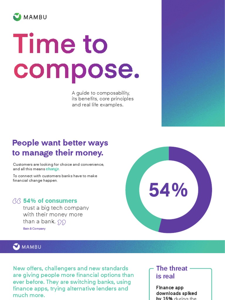 Whitepaper - Time To Compose by Mambu | PDF | Transaction Account | Economies