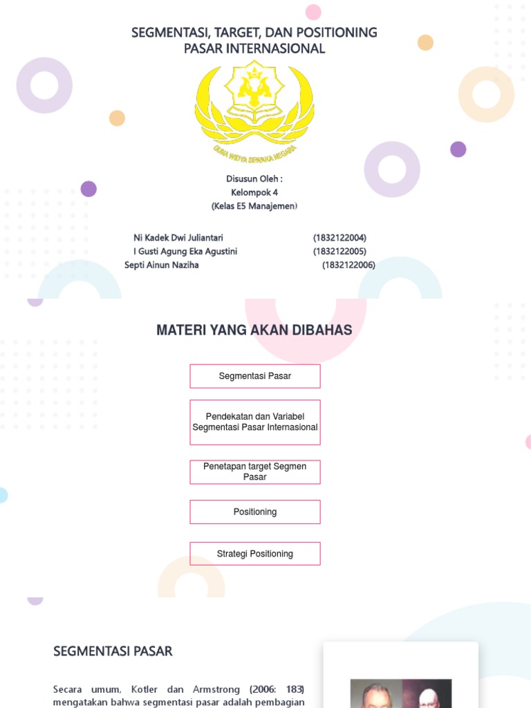 Segmentasi Pasar Global dan Strategi | PDF