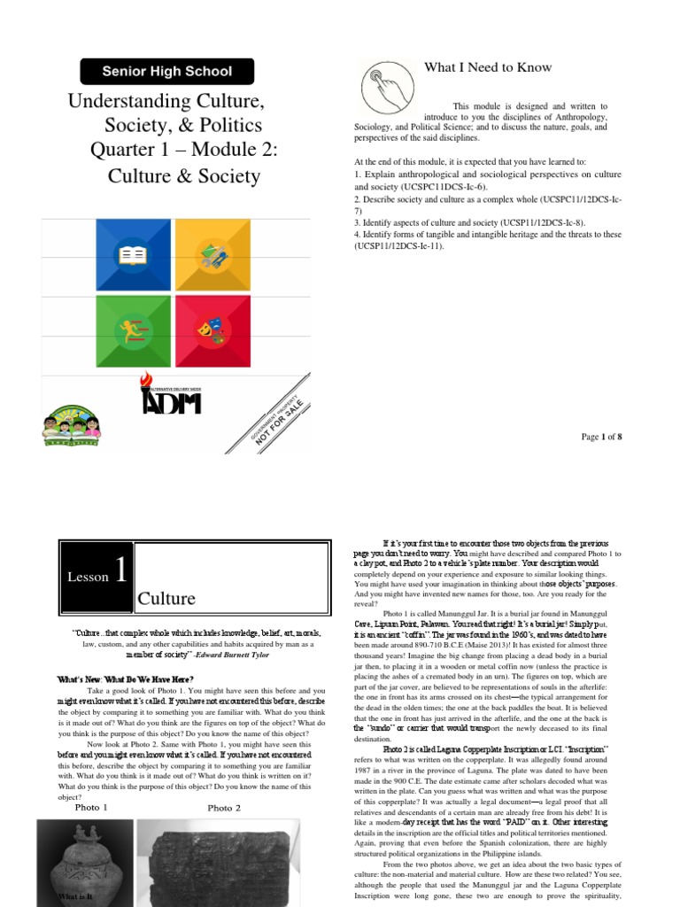 UCSP-Q1-Module 2 | PDF