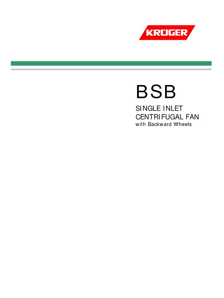 BSB Kruger Ventilation | PDF | Mechanical Engineering | Applied And ...