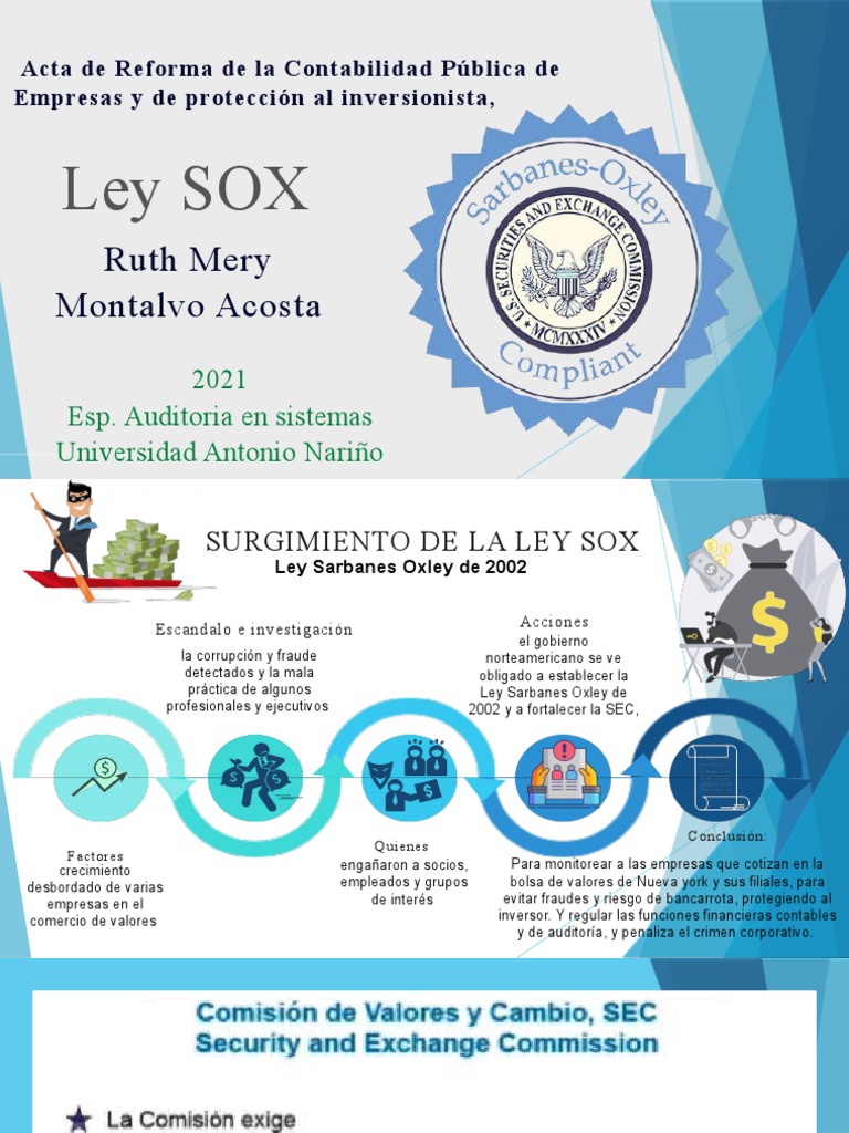 Ley Sox Ruth Montalvo | PDF | Sarbanes-Oxley | Auditoría