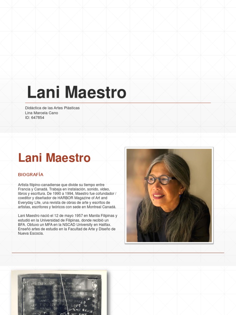 Lani Maestro Artista | PDF