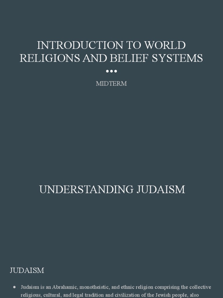 (Midterm) Introduction To World Religions and Belief Systems | PDF ...