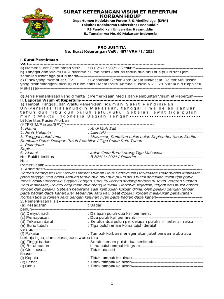 Visum Et Repertum | PDF