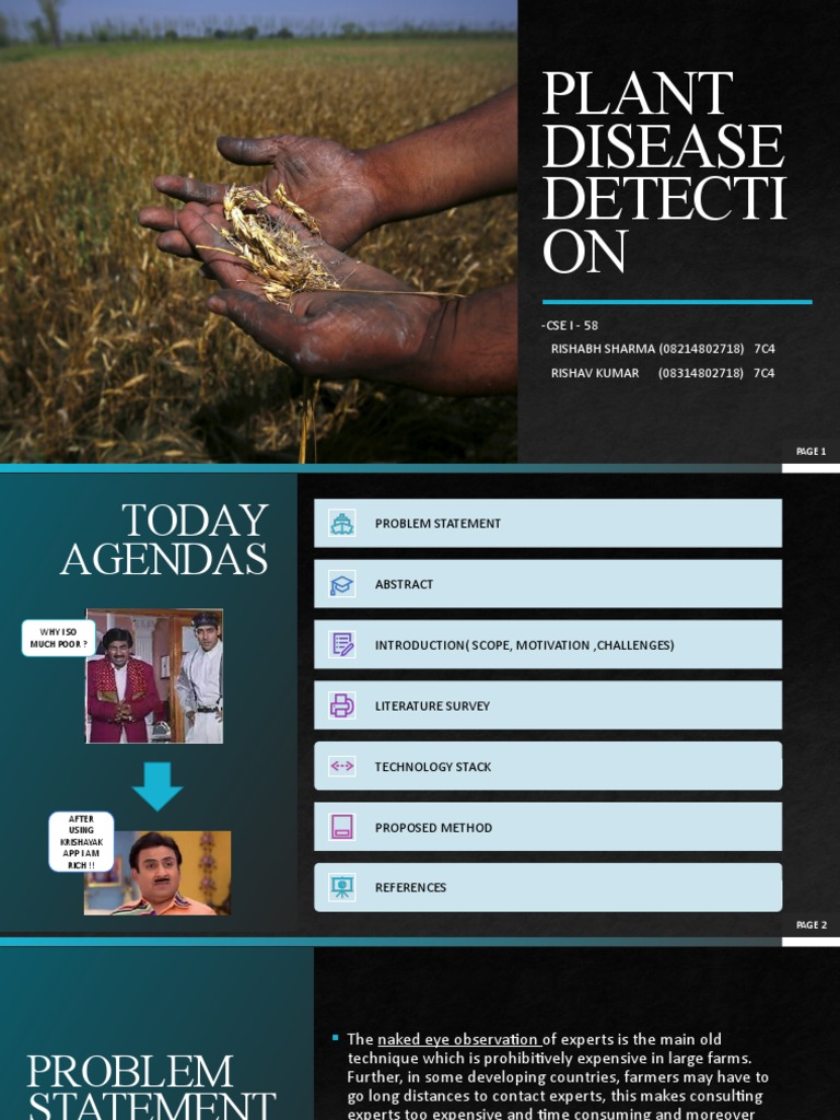Final Plant Disease Detection Done | PDF | Agriculture | Deep Learning