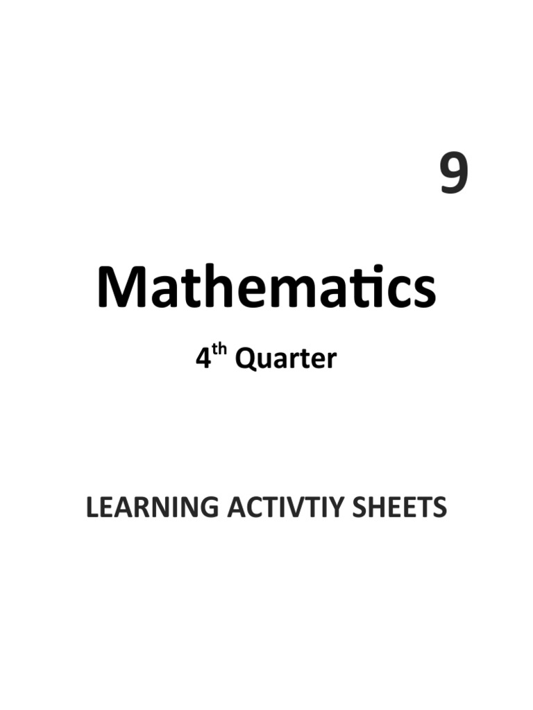 LAS - Math-9 4th Quarter | PDF | Trigonometric Functions | Sine