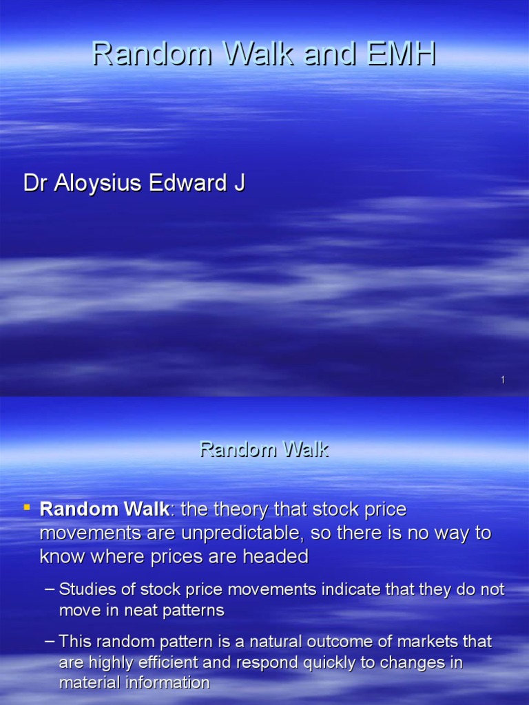 Random Walk and EMH | Download Free PDF | Efficient Market Hypothesis ...