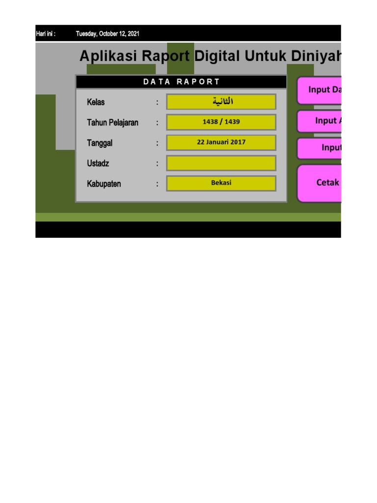 Raport Pesantren Ok | PDF