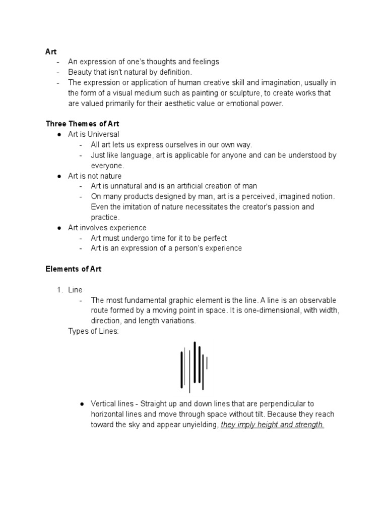 MIDTERMS REVIEWER Art Appreciation | PDF | Color | Hue