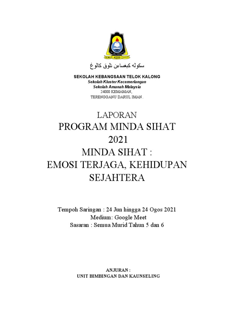 Laporan Minda Sihat | PDF