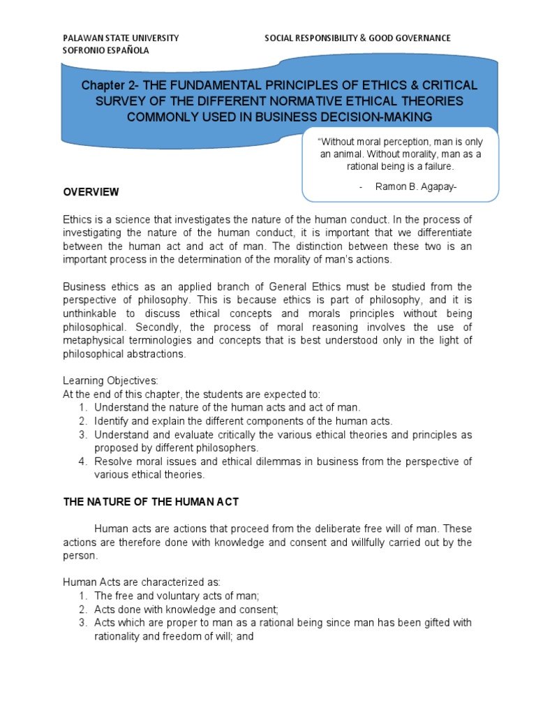 Module 2 Social Responsibility Pdf Morality Reason 3234