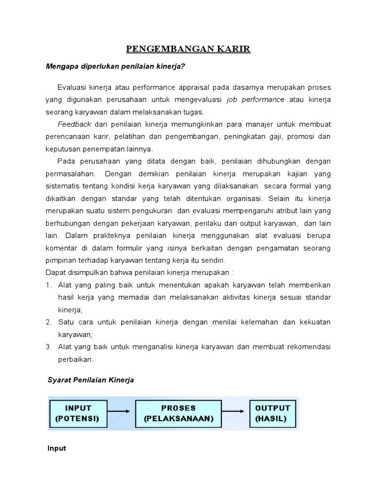 Pengembangan Karir | PDF | Karier & Perkembangan | Pengembangan Diri
