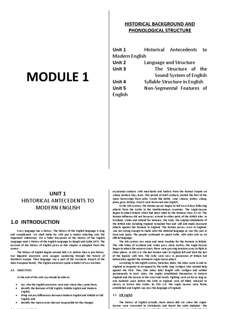 Structure of English | PDF | English Language | Linguistics