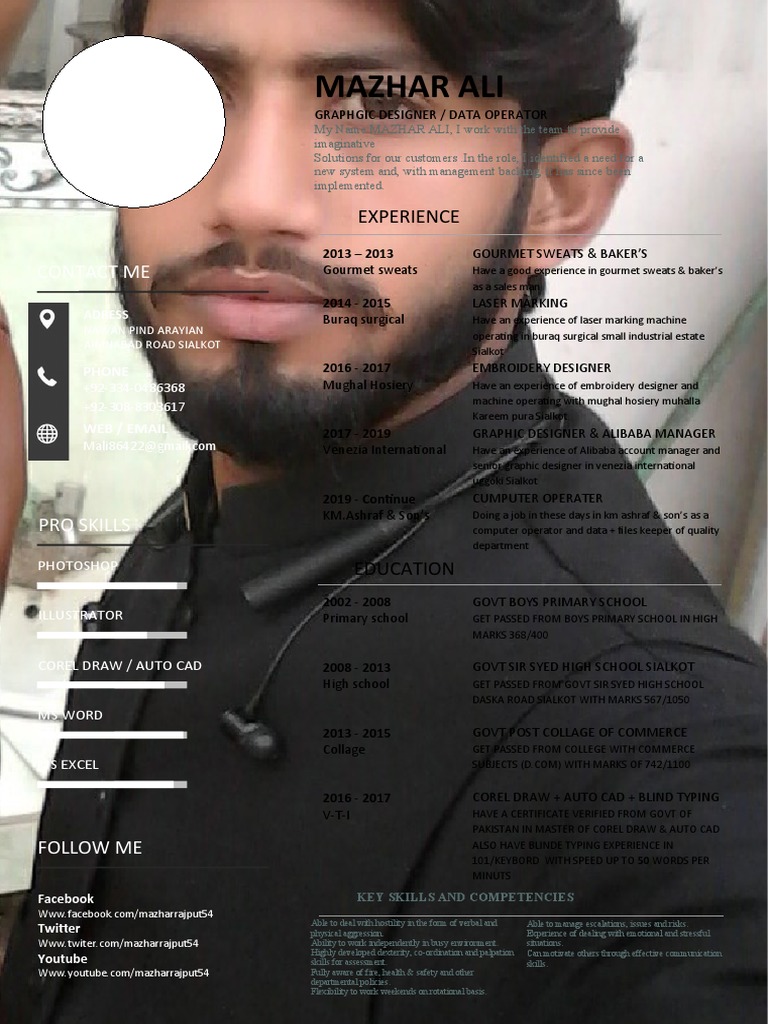 My CV | PDF | Computing