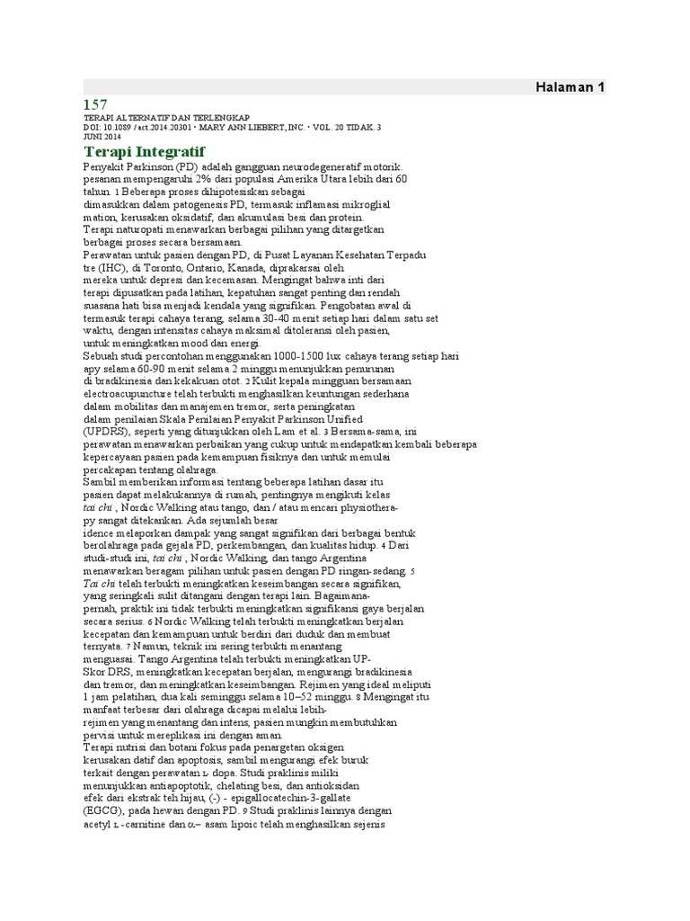 Terapi Integratif: Halaman 1 | PDF