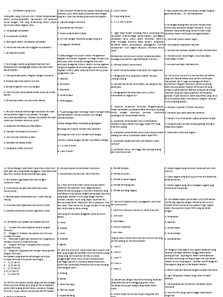 TWK 11 Okto 2021 SOAL | PDF