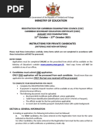 CXC CSEC & CAPE Exam Application Guide | PDF | Identity Document