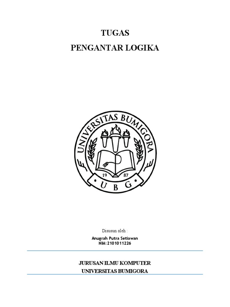 Tugas 1 Logika Informatika Anugrah Putra Setiawan 2101011226 | PDF Tugas 1 Logika Informatika Anugrah Putra Setiawan 2101011226 | PDF