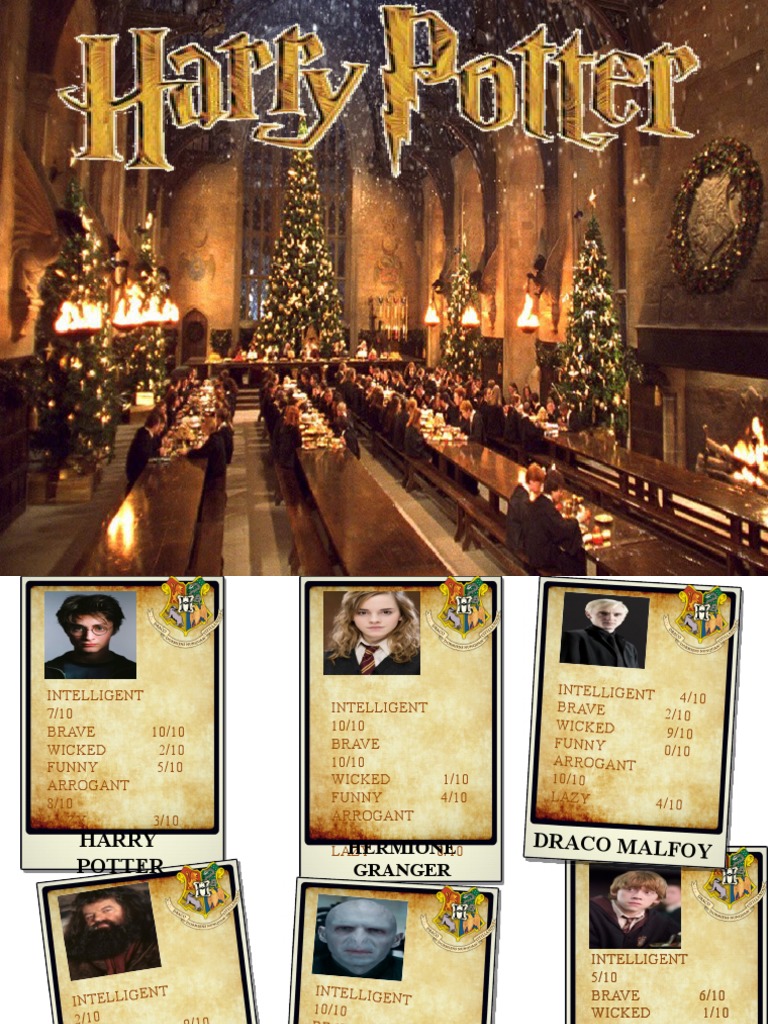 Cards With The Harry Potter Characters Fun Activities Games Grammar ...