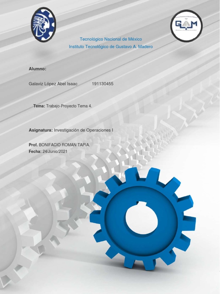 Trabajo-Proyecto Tema 4 | PDF | Transporte | Programación lineal