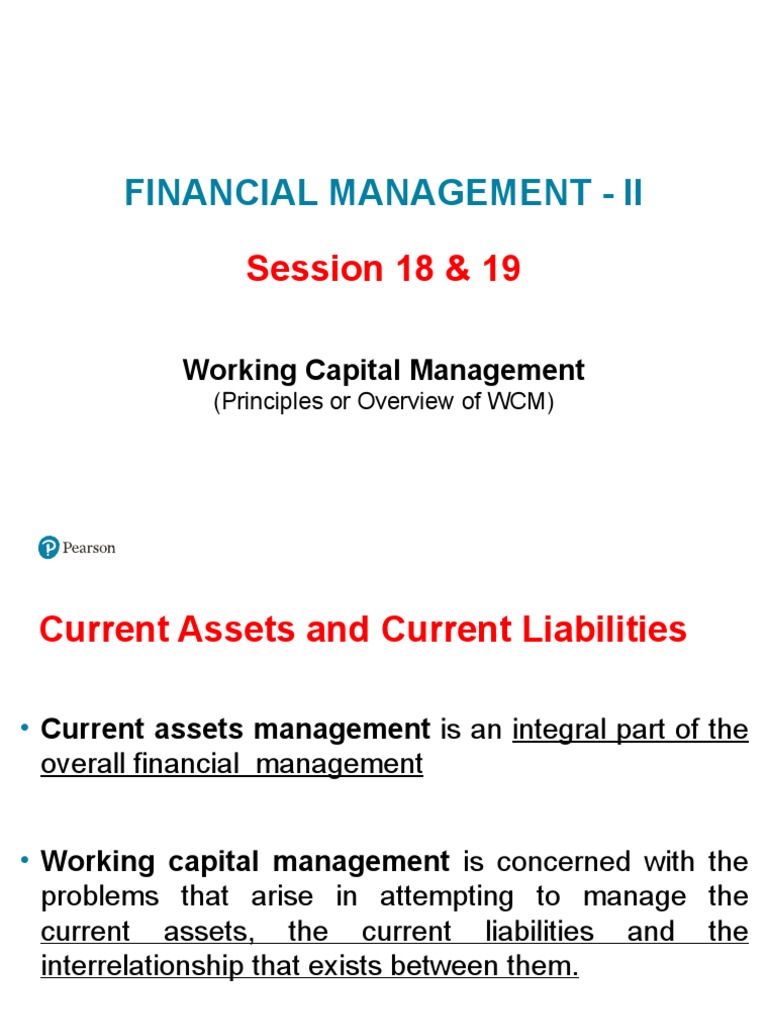 Working Capital Management Overview | PDF | Working Capital | Finance ...